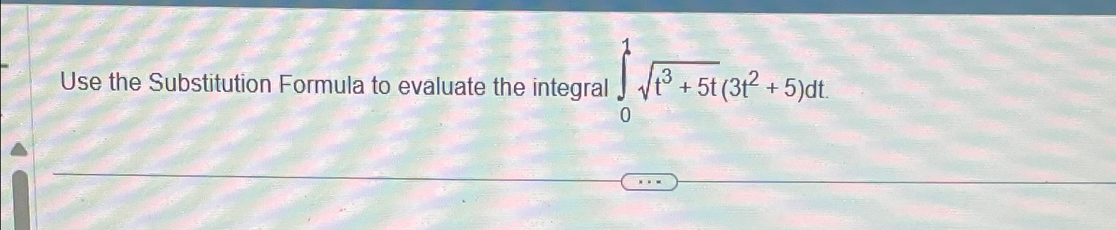 Solved Use the Substitution Formula to evaluate the integral | Chegg.com