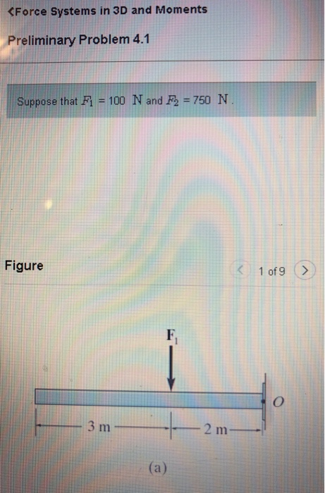 Solved KForce Systems in 3D and Moments Preliminary Problem | Chegg.com