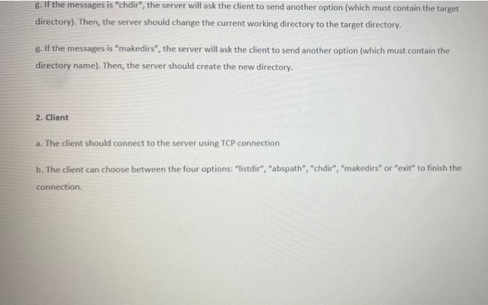 Solved Question#S: Create a server-client program as follow: | Chegg.com