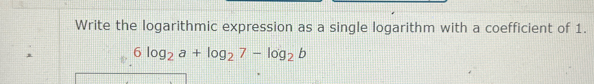 Solved Write the logarithmic expression as a single | Chegg.com