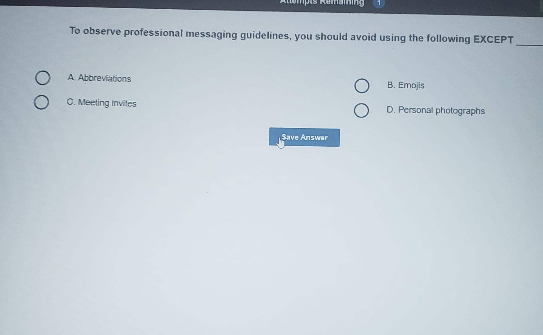 Solved To observe professional messaging guidelines, you | Chegg.com