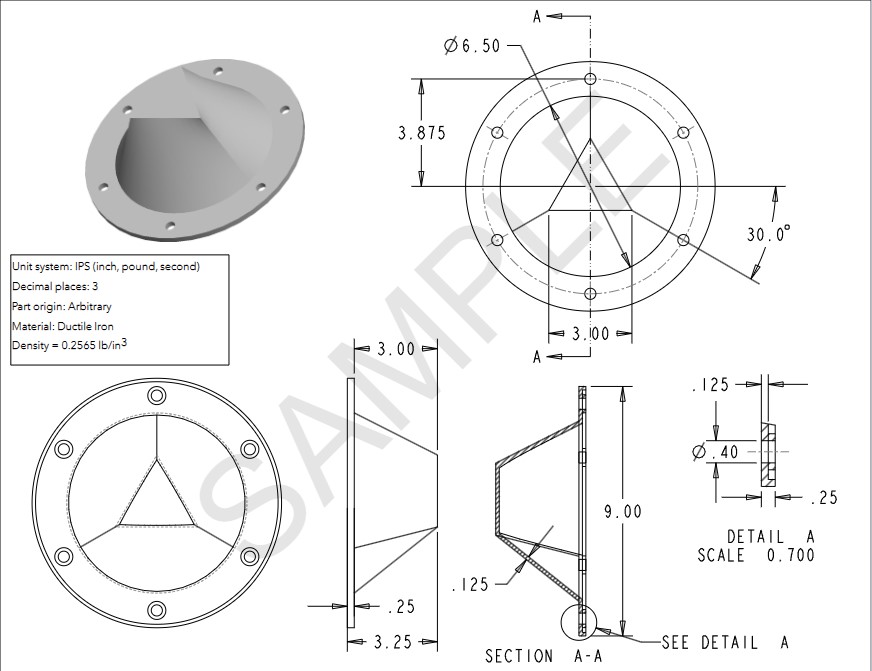 Solved Create in solidworks with steps and | Chegg.com