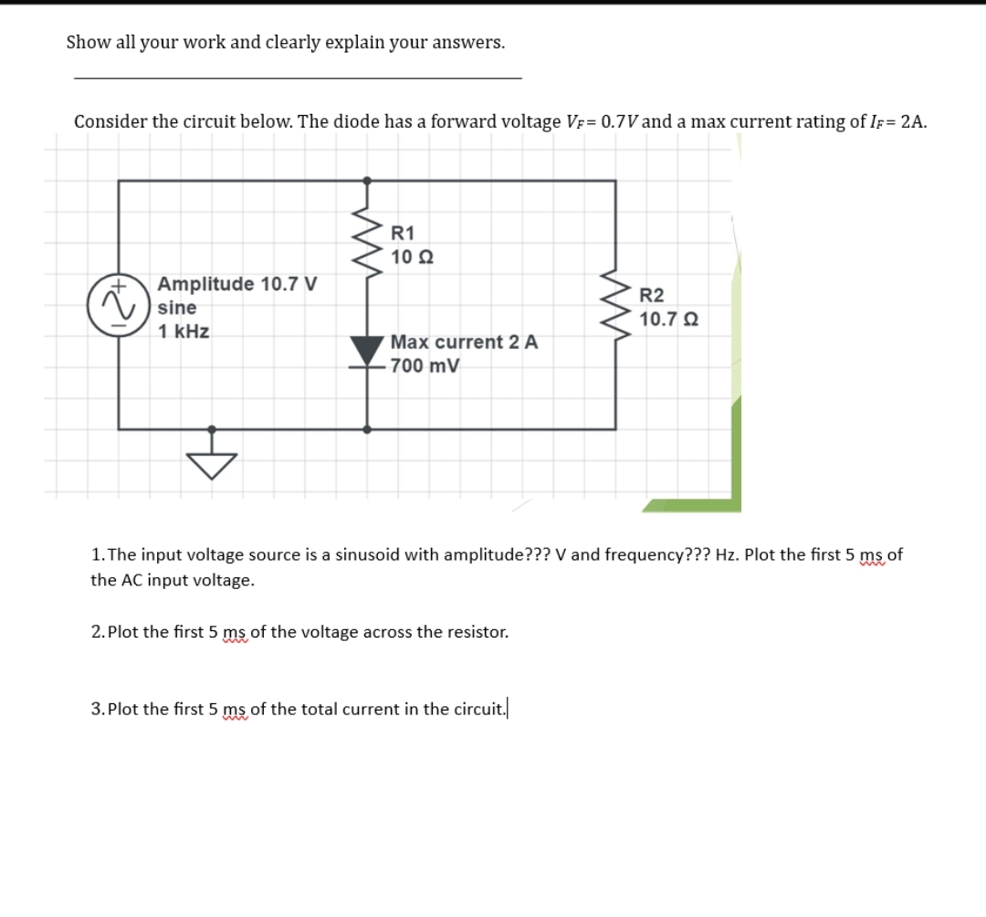 Solved Show all your work and clearly explain your | Chegg.com