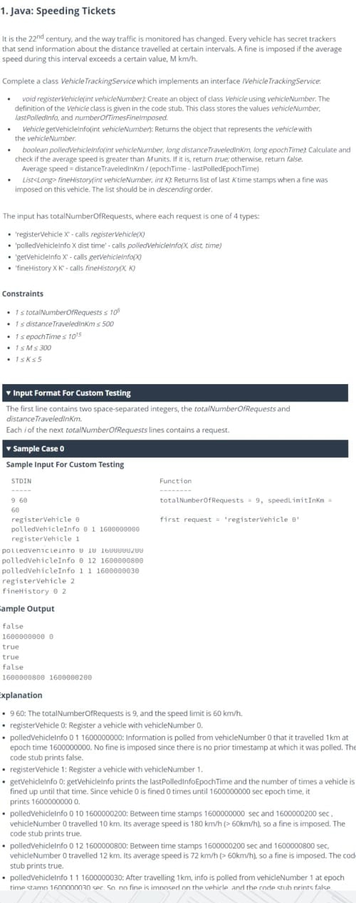 Solved Java: Speeding TicketsIt is the 22nd ﻿century, and | Chegg.com