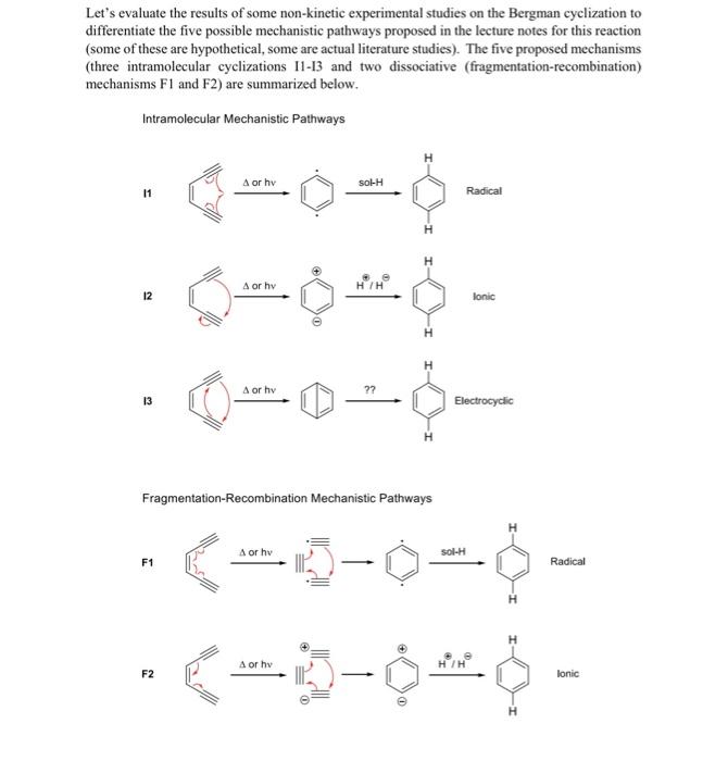Solved Let's evaluate the results of some non-kinetic | Chegg.com