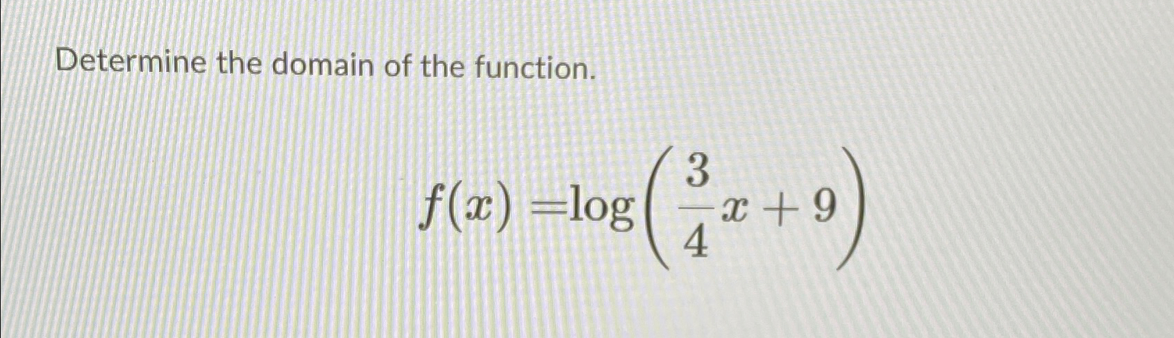 Solved Determine the domain of the | Chegg.com