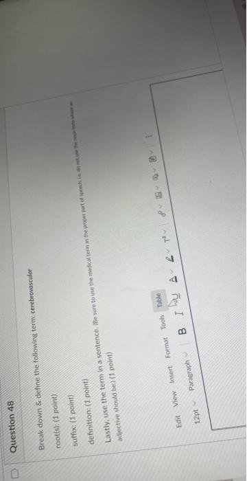 Solved Break down a define the following term: | Chegg.com