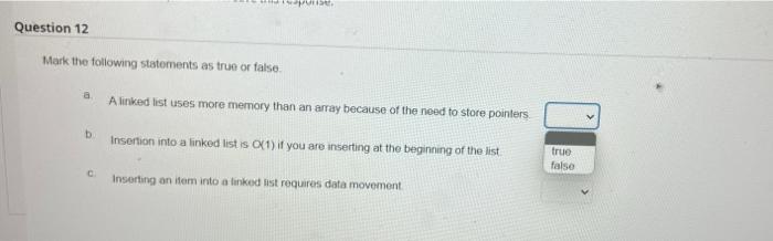 Solved Mit Question 12 Mark the following statements as true | Chegg.com