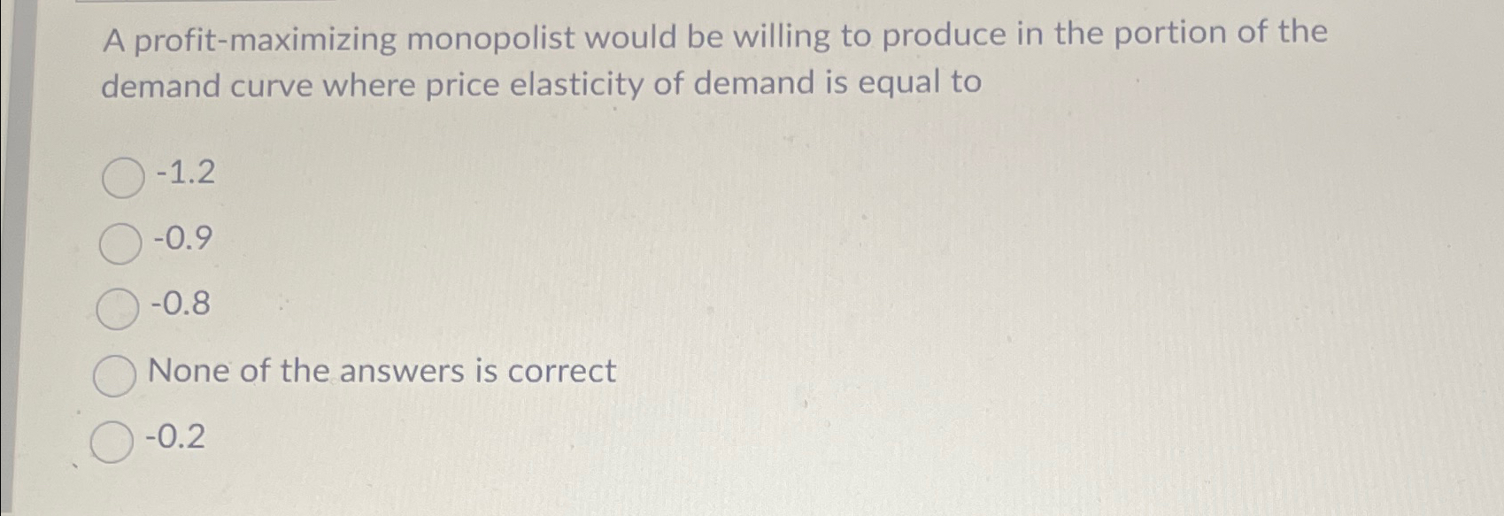Solved A profit-maximizing monopolist would be willing to | Chegg.com