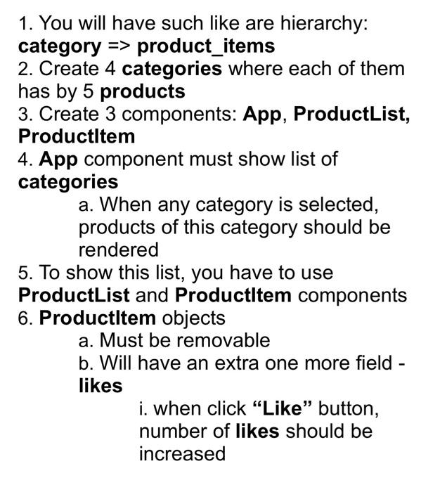 Solved 1. You will have such like are hierarchy: category => | Chegg.com