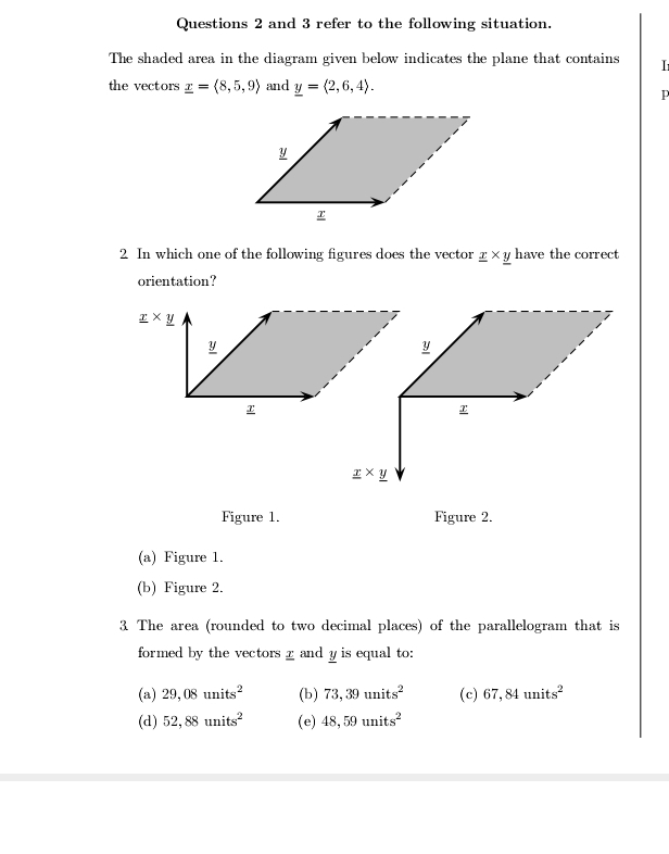 Solved Questions 2 ﻿and 3 ﻿refer to the following | Chegg.com