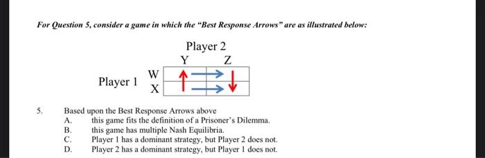Solved For Question 5, consider a game in which the "Best | Chegg.com
