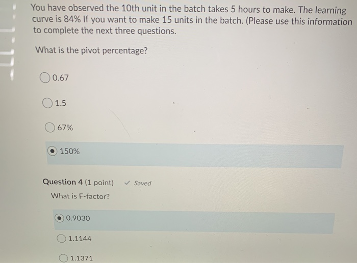 Solved question 3 and 4 also how long will it take to make | Chegg.com