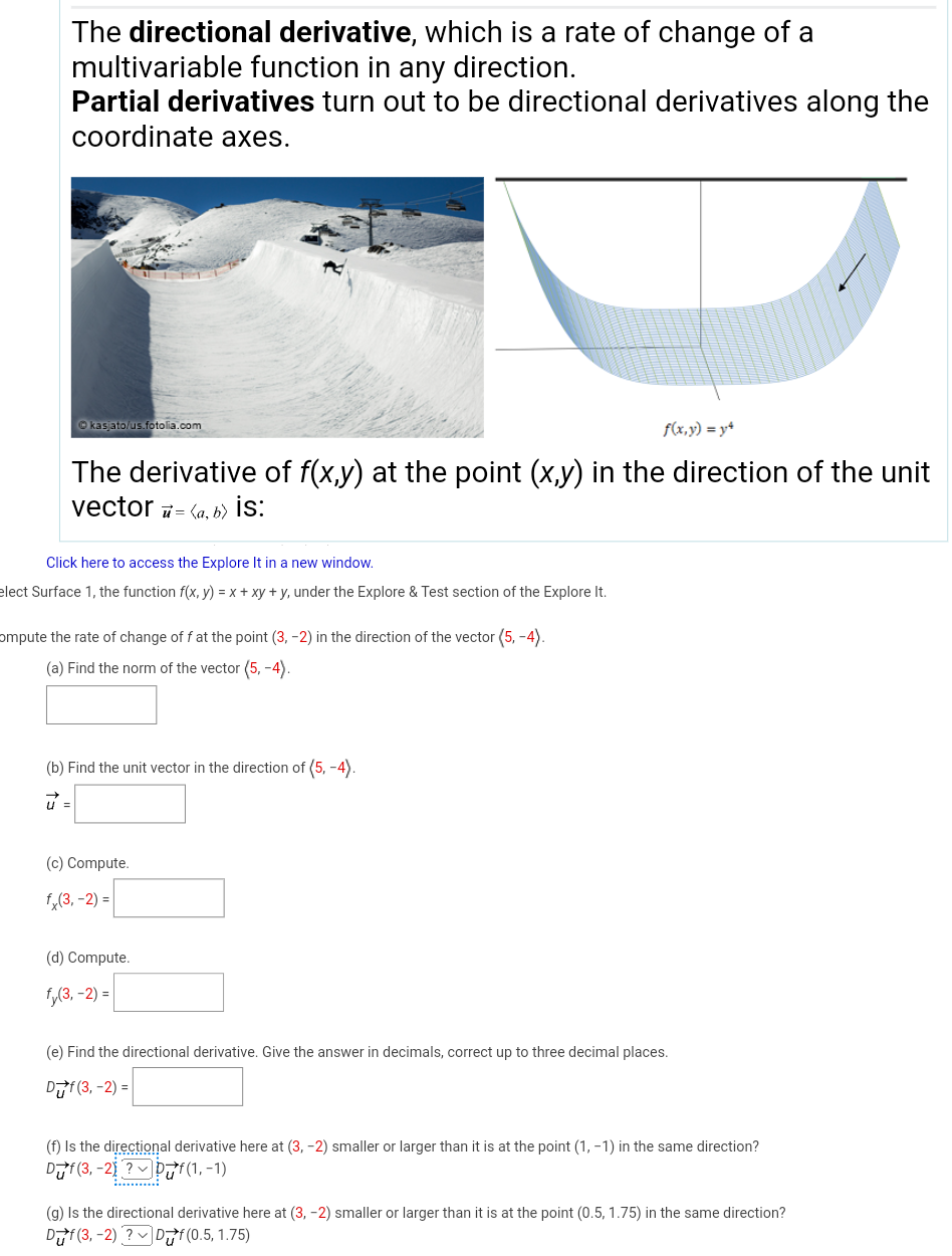 Solved The directional derivative, which is a rate of change | Chegg.com