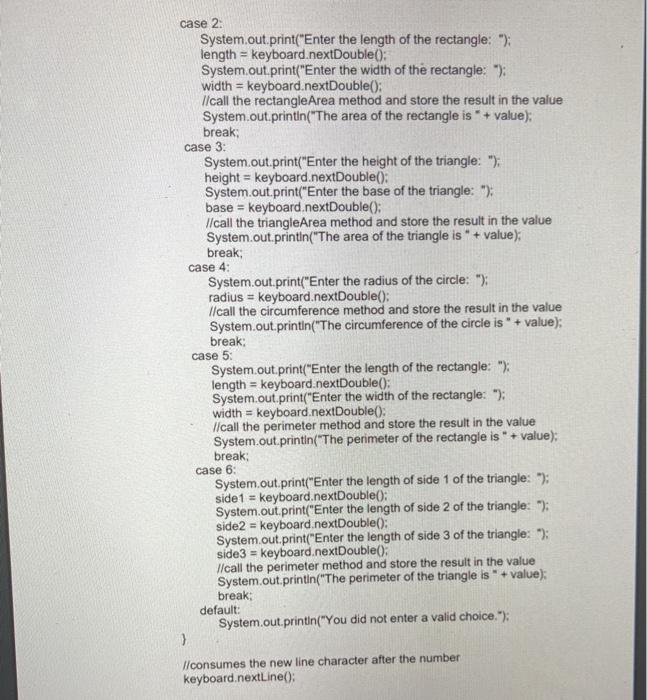 Solved Chapter 5 Lab Methods Lab Objectives . . Be able to | Chegg.com