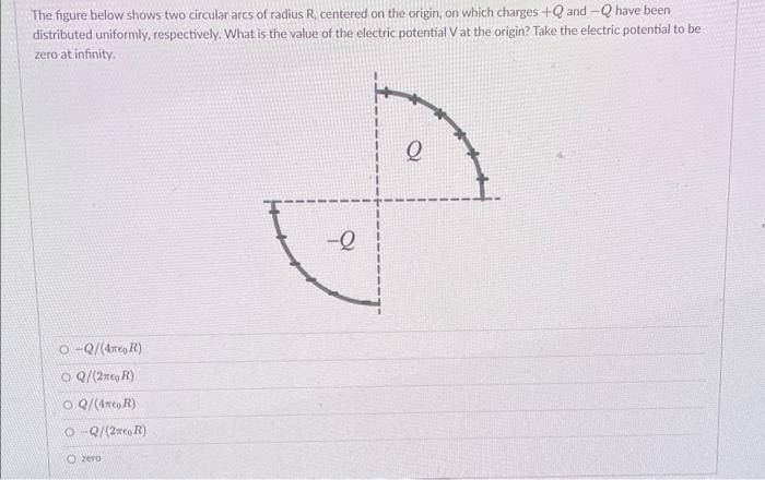 [Solved]: The figure below shows two circular arcs of radiu
