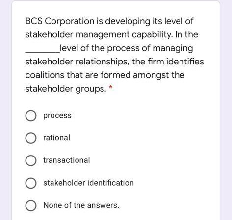 Solved BCS Corporation is developing its level of | Chegg.com