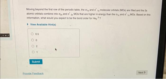 Solved Moving beyond the first row of the periodic table, | Chegg.com