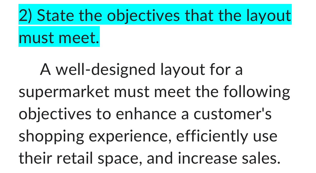 Solved State the objectives that the layout must meet.A | Chegg.com