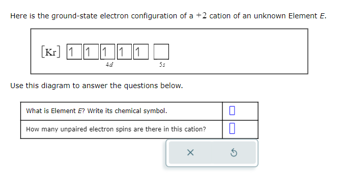 Solved Here is the ground-state electron configuration of a | Chegg.com