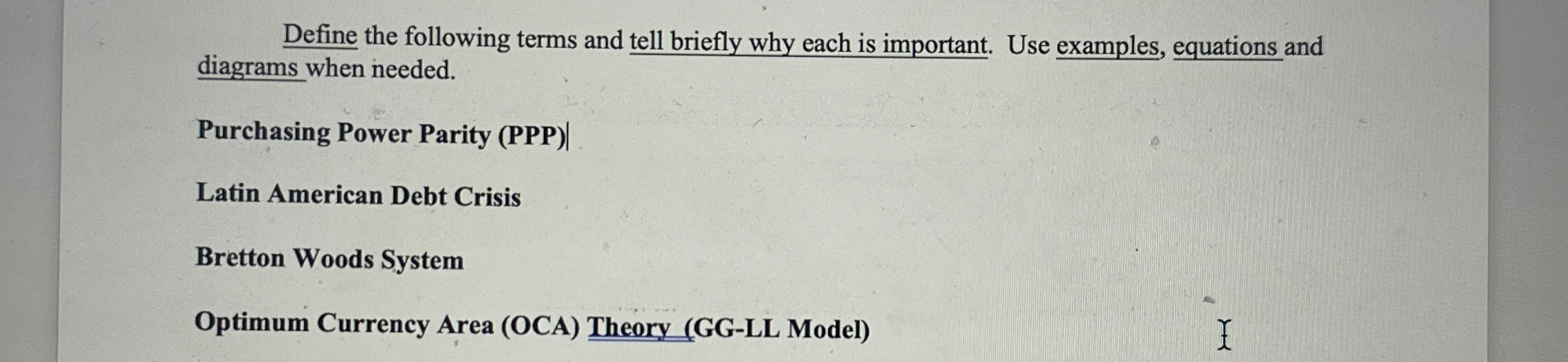 Solved Define the following terms and tell briefly why each | Chegg.com
