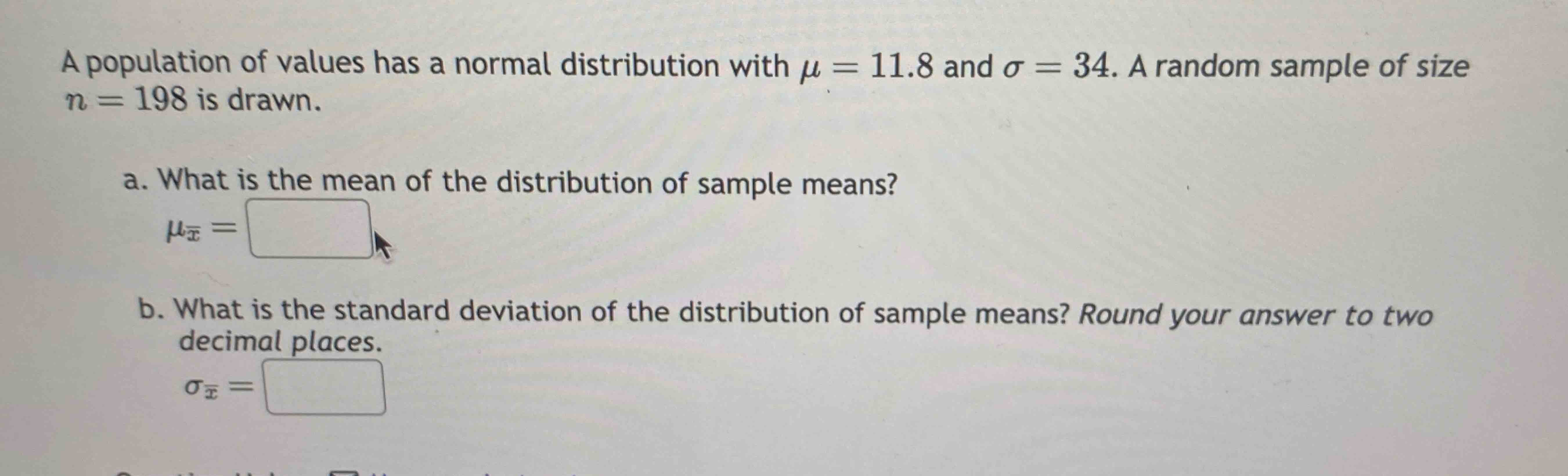 Solved A population of values has a normal distribution with | Chegg.com