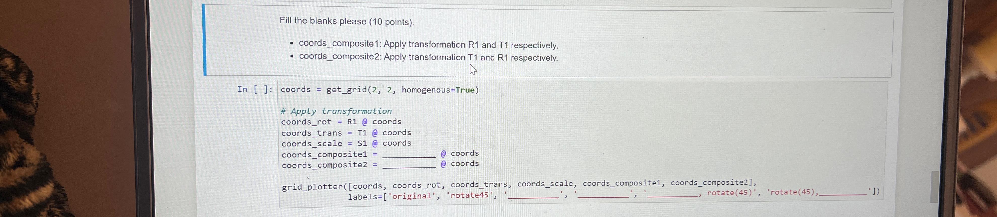 Solved Transformation in image processing | Chegg.com