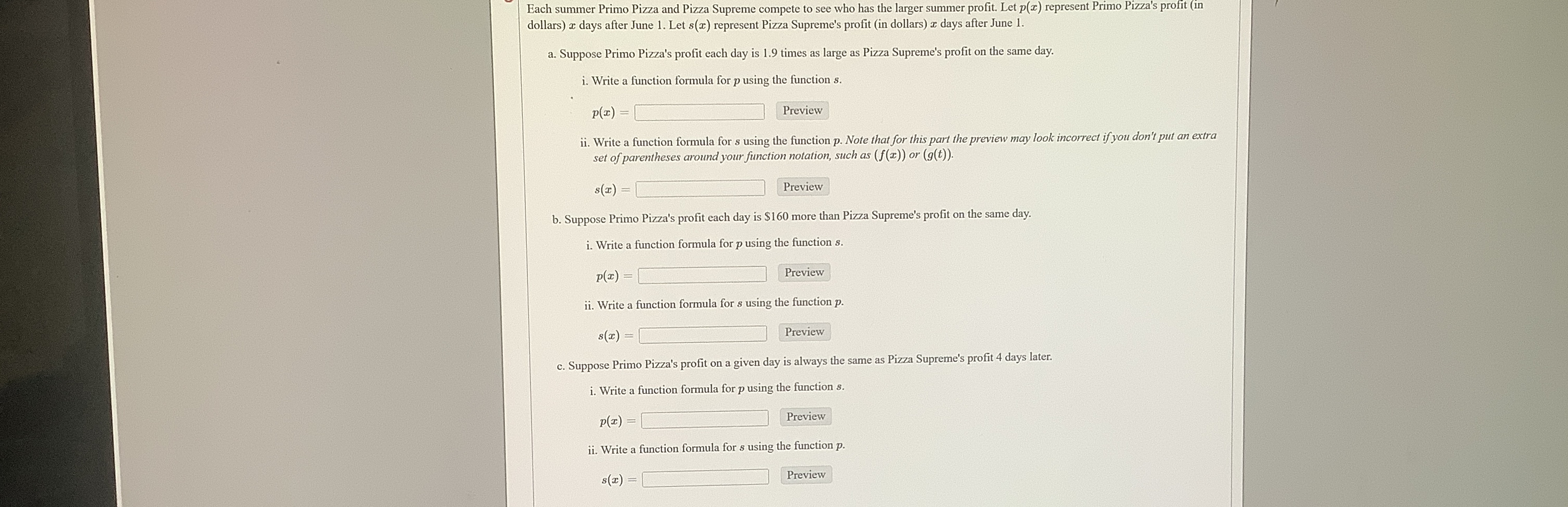 Solved Each summer Primo Pizza and Pizza Supreme compete to | Chegg.com