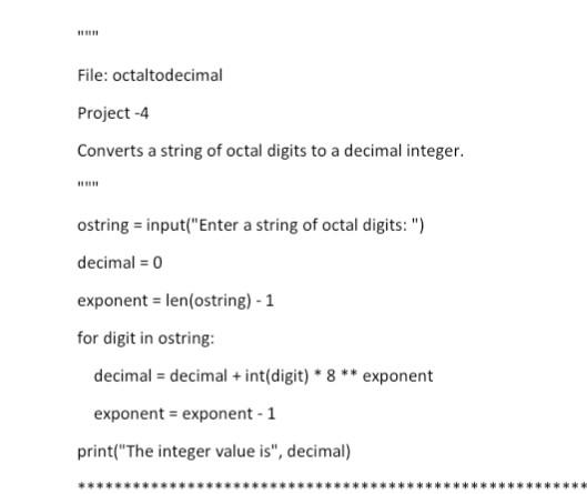 Note: Write these codes of projects 1-8 on replit and | Chegg.com