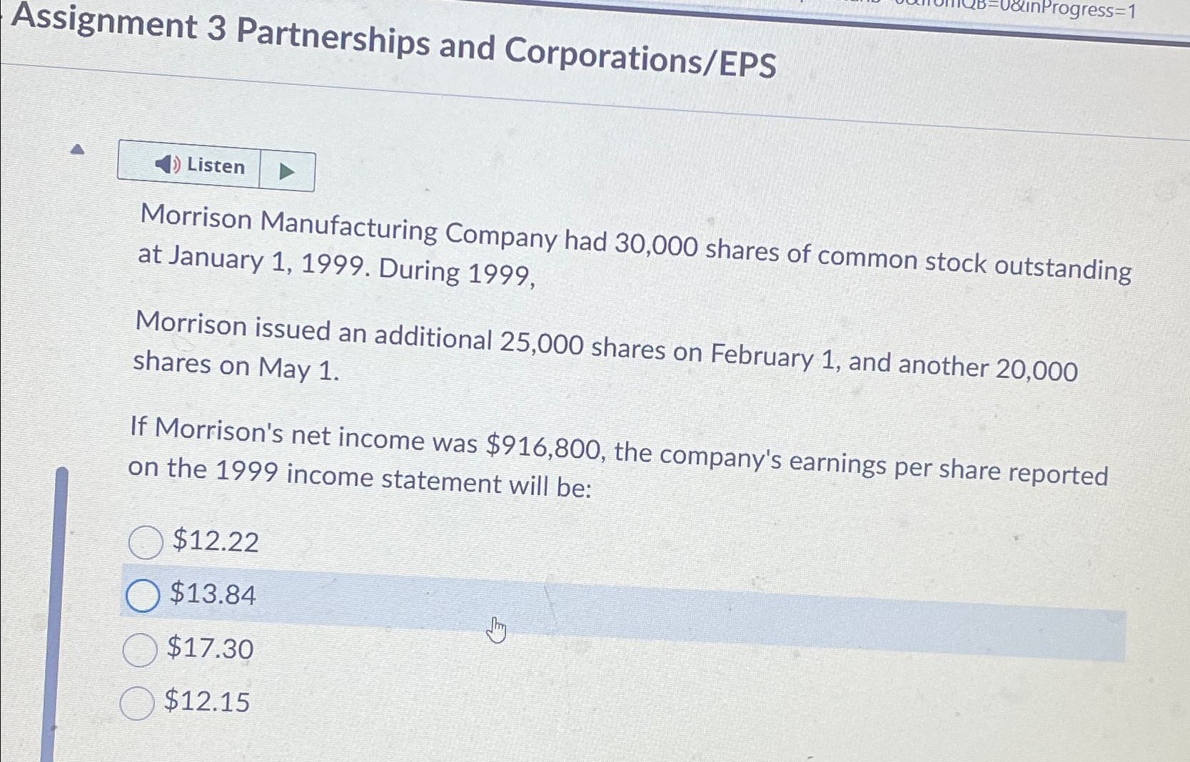 Solved Assignment 3 ﻿Partnerships and | Chegg.com