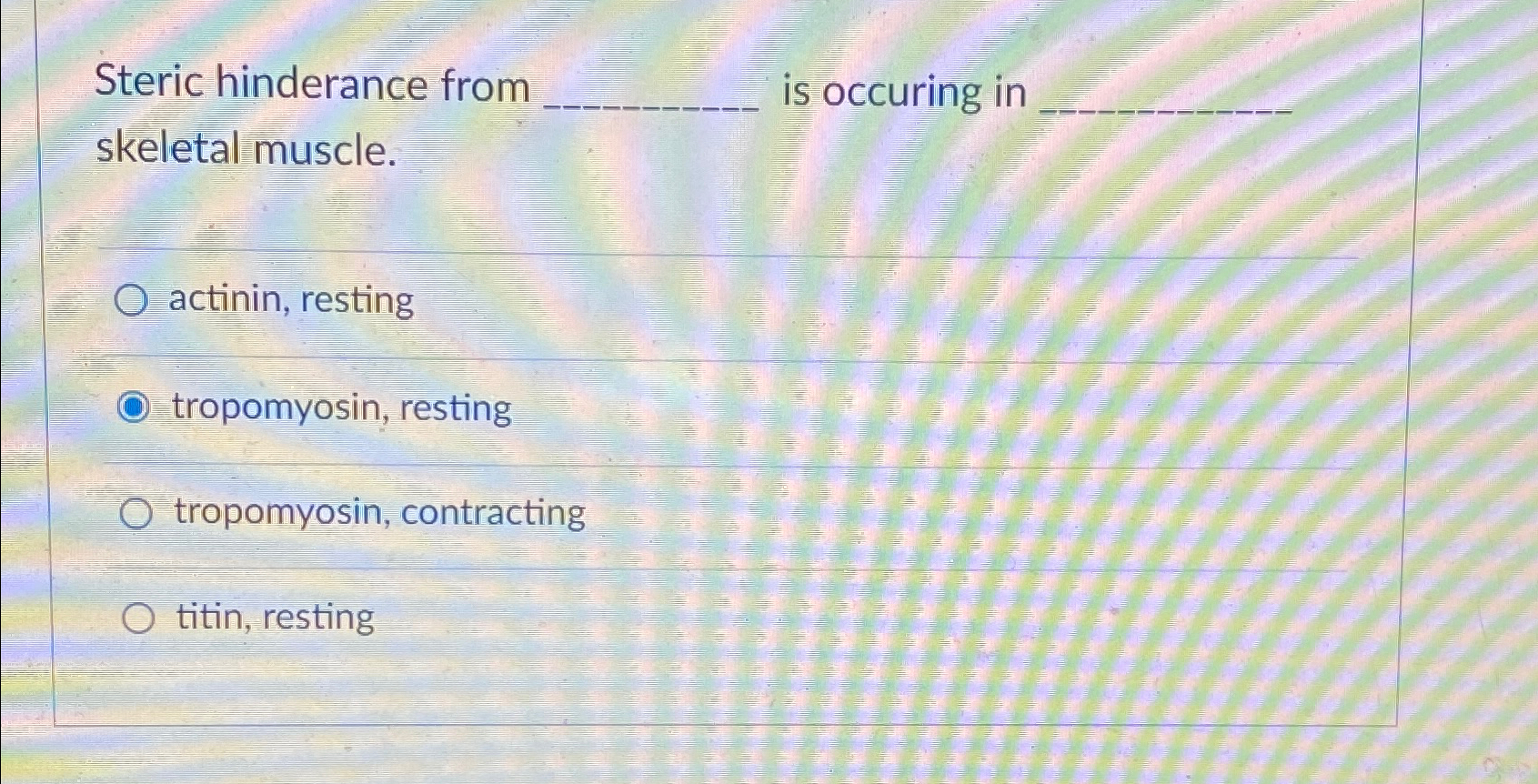 Solved Steric hinderance from is occuring in skeletal | Chegg.com