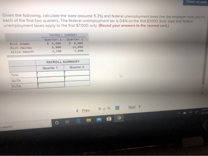 Solved Check my work Given the following, calculate the | Chegg.com