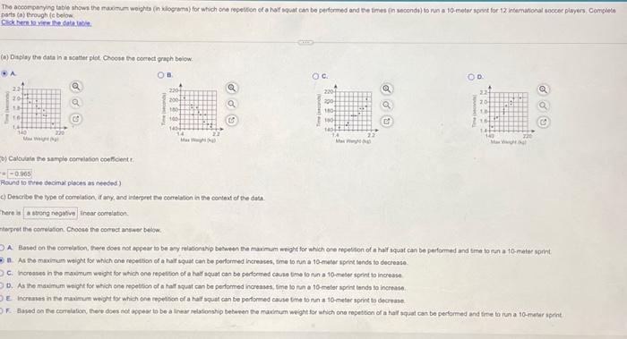 Solved parts (a) through (c below cick here b virnt Phe data | Chegg.com