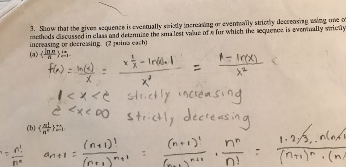 Solved 3. Show that the given sequence is eventually | Chegg.com