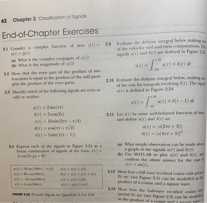 Solved From the book Practical Signals Theory with MATLAB | Chegg.com Solved From the book Practical Signals Theory with MATLAB | Chegg.com