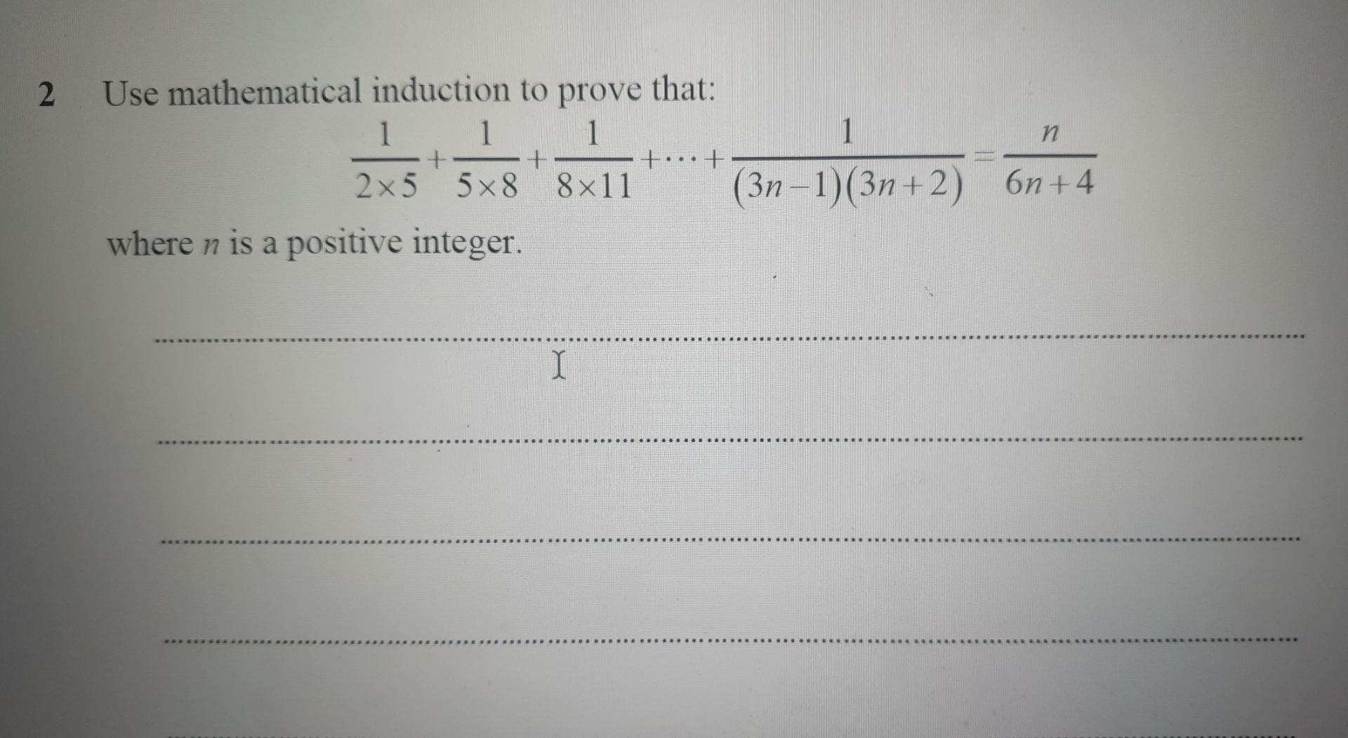 Solved 2 Use mathematical induction to prove that: | Chegg.com
