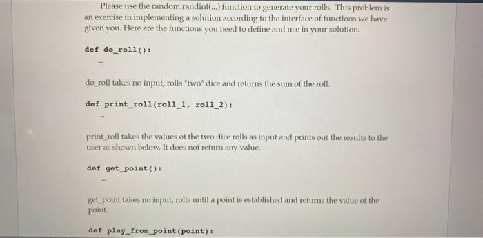 Solved Write a complete Python program that plays a | Chegg.com