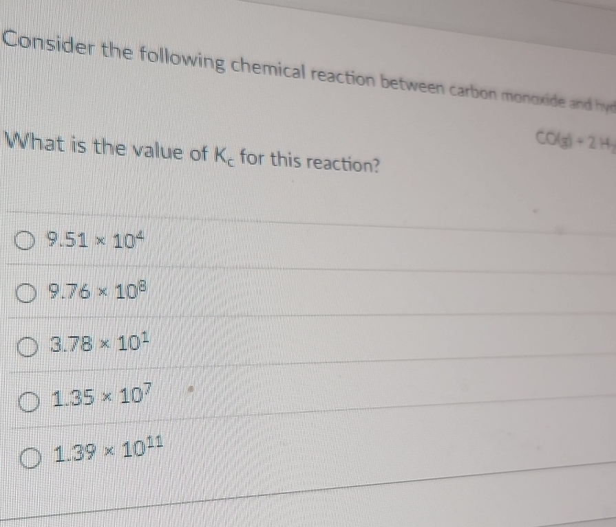 Solved Consider the following chemical reaction between | Chegg.com