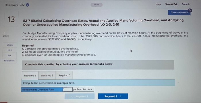 Solved Homework_Ch2 Saved Help Save & Exit Submit 13 Check | Chegg.com