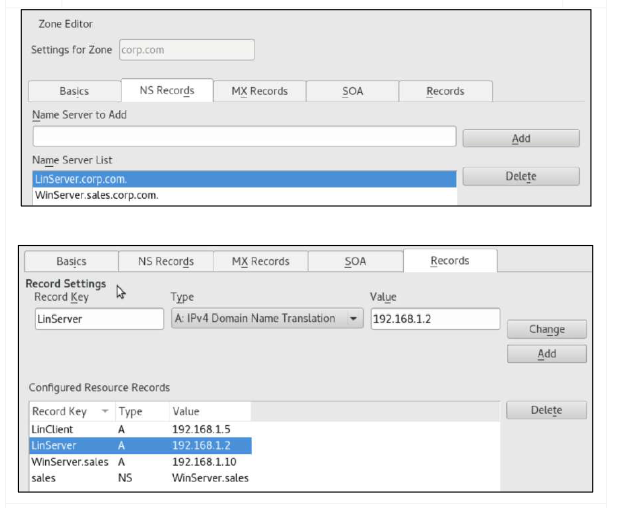Solved Consider the following snippets of the "NS Records" | Chegg.com