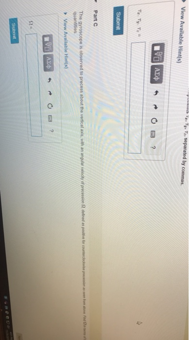 Solved Circular motion of flywheel axis (precession) | Chegg.com