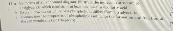 Solved 14 a By means of an annotated diagram, illustrate the | Chegg.com