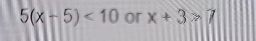Solved 5(x-5) 7 | Chegg.com
