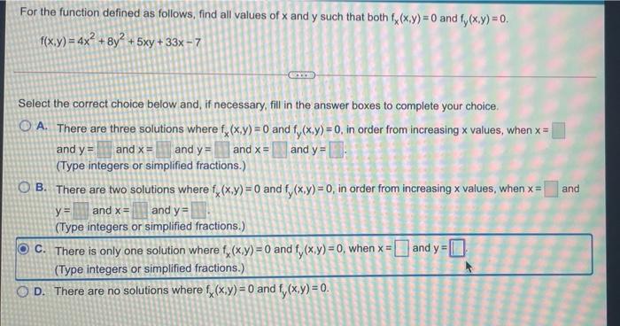 Solved For the function defined as follows, find all values | Chegg.com