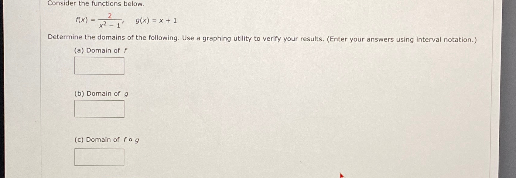Solved Consider the functions | Chegg.com