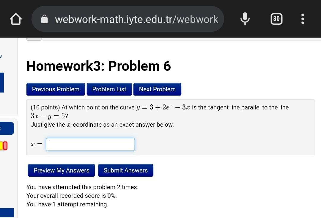 Solved (10 points) At which point on the curve \\( y=3+2 | Chegg.com