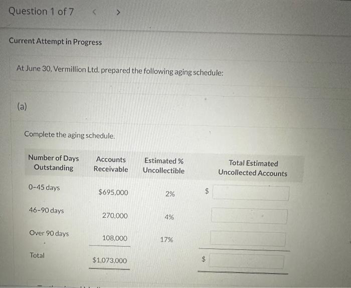 Solved Current Attempt in Progress Springfield Corporation | Chegg.com