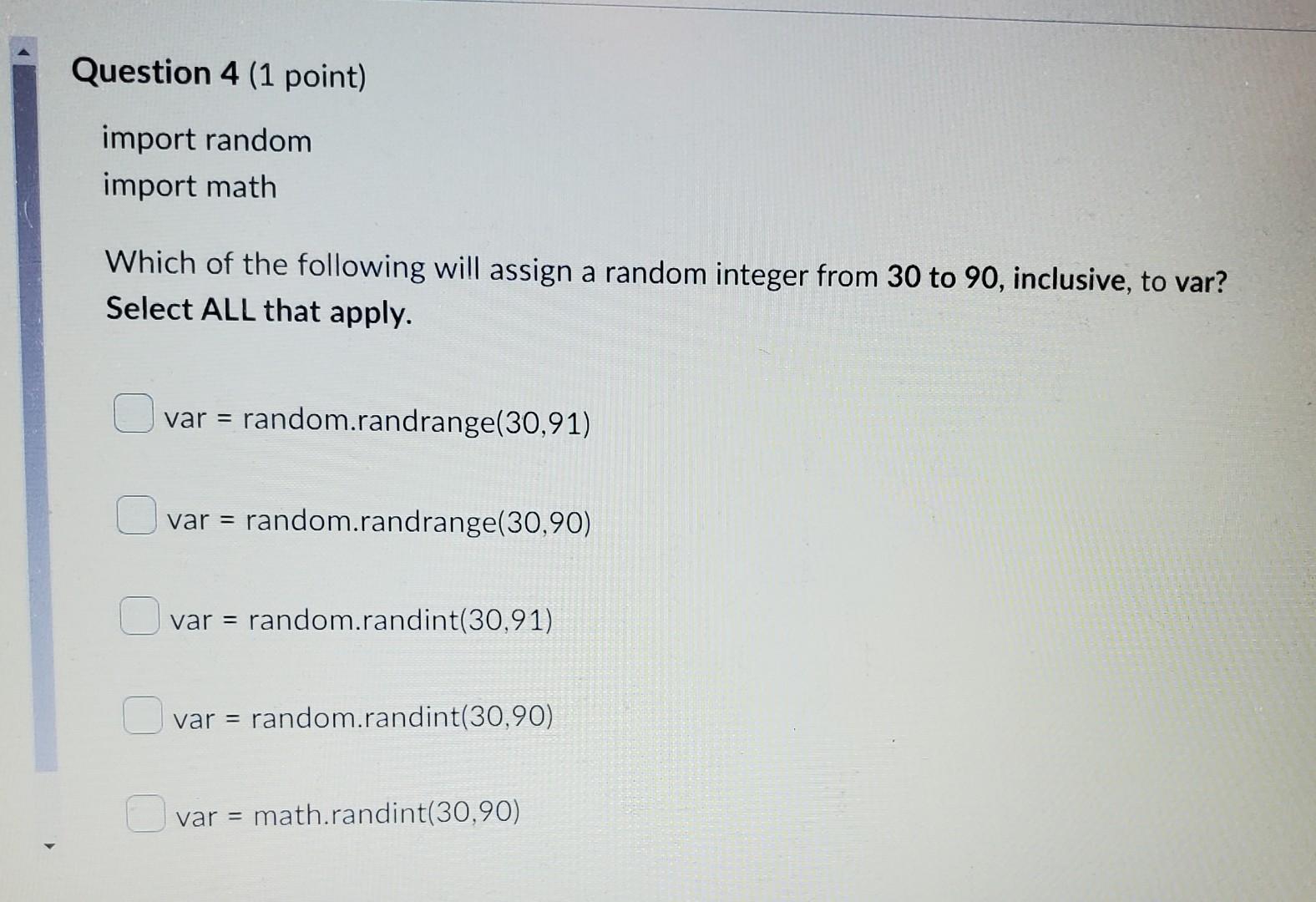 Solved Question 1 (1 point) def area(side1, side2): return | Chegg.com