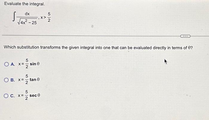 Solved Evaluate the integral. \\[ \\int \\frac{d x}{\\sqrt{4 | Chegg.com