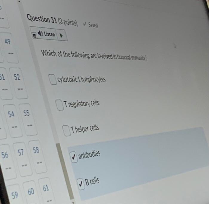 Solved Question 292 points) Listen How does the antibody | Chegg.com